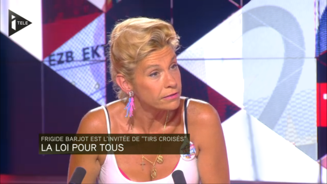 Frigide Barjot sur I>Télé le 29 août 2013